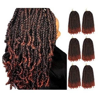 6 paquetes de cabello para crochet 12 pulgadas - Dulce afro