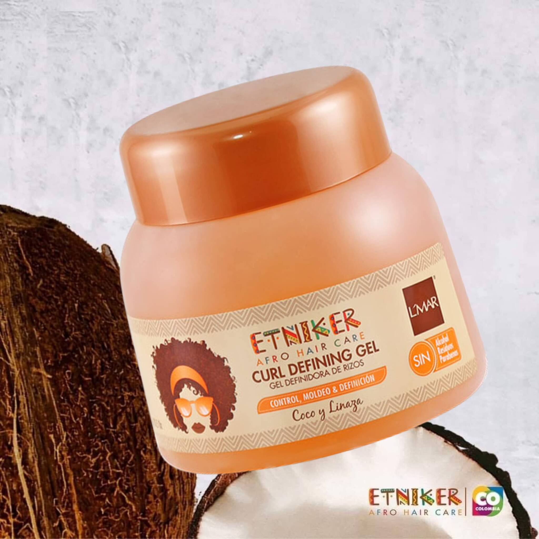 Gel definidor de rizos Etniker 300 gr - Dulce afro