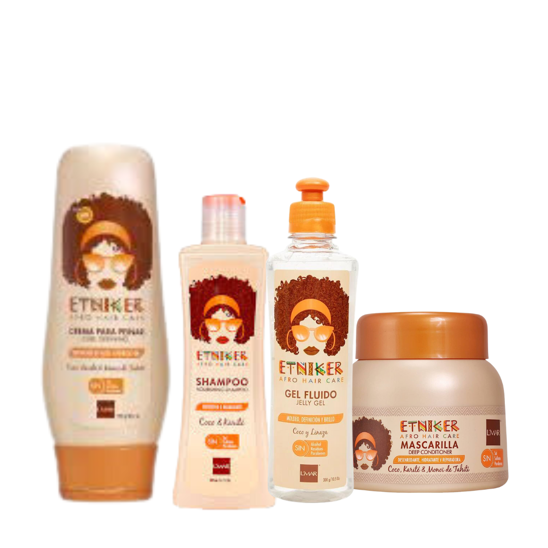 Kit definición cabello crespos y ondulados Etniker - 4 productos ...