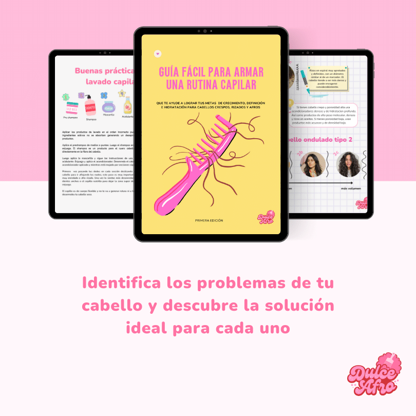 Guía fácil para armar una rutina capilar Ebook - Libro dígital - Dulce afro