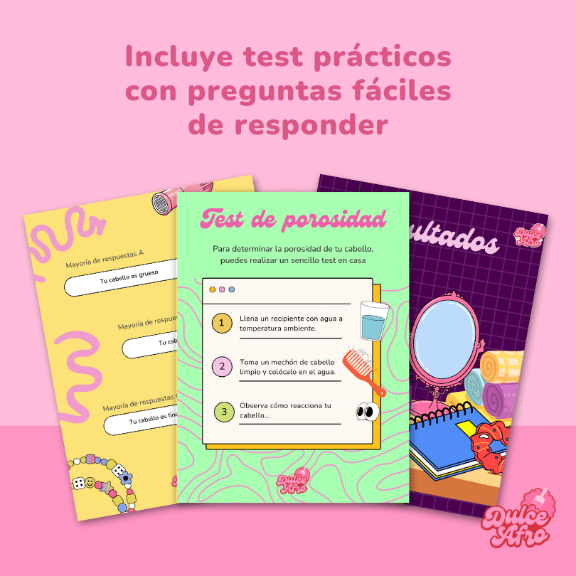 Guía fácil para armar una rutina capilar Ebook - Libro dígital - Dulce afro