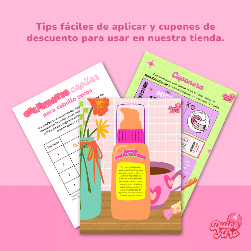 Guía fácil para armar una rutina capilar Ebook - Libro dígital - Dulce afro